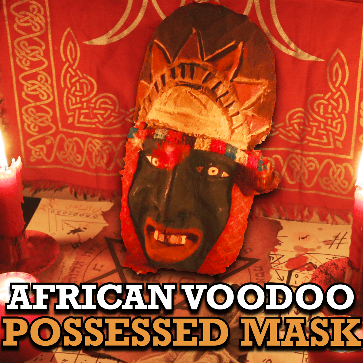 POSSESSED African VOODOO DEMON Mask - Ritual Artifact of Damballa, One ...